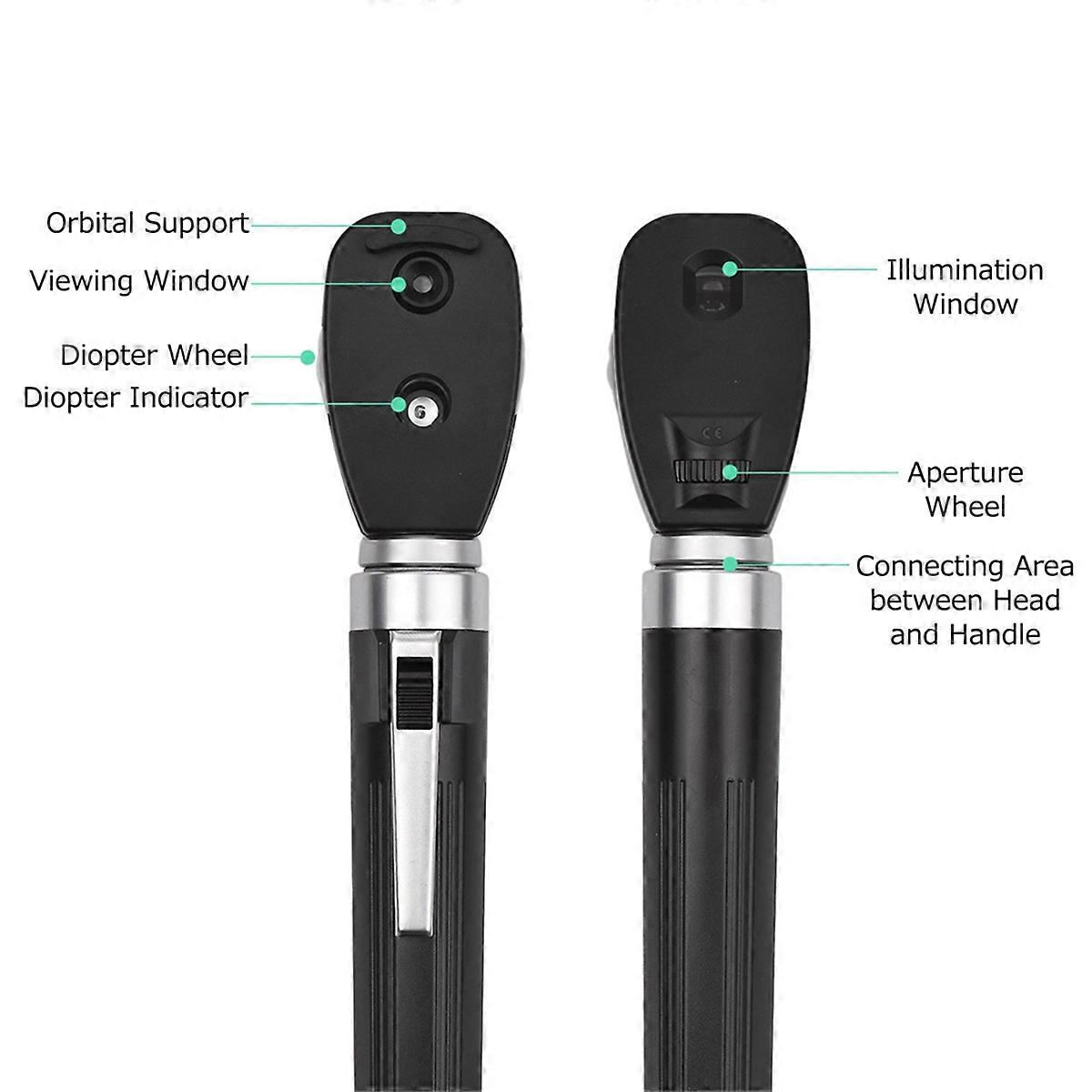 Direct Ophthalmoscope 5 Different Apertures Professional Portable ...