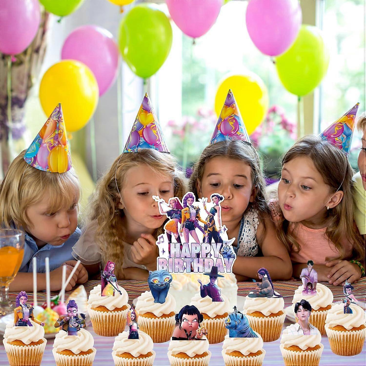 Huntters Birthday Decorations, Demon Devil Party Decorations, K-Pop ...