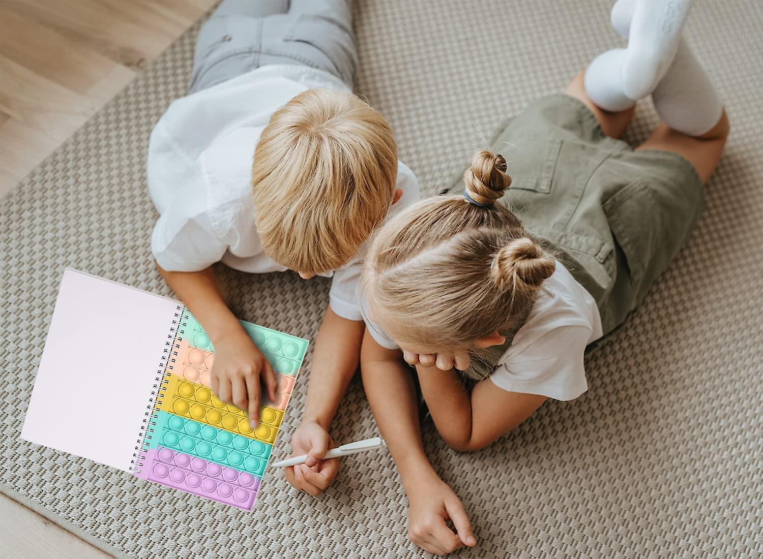 Pop Notebook, Pop Bubble Fidget Notebook Pop Fidget Toys Notebook to ...