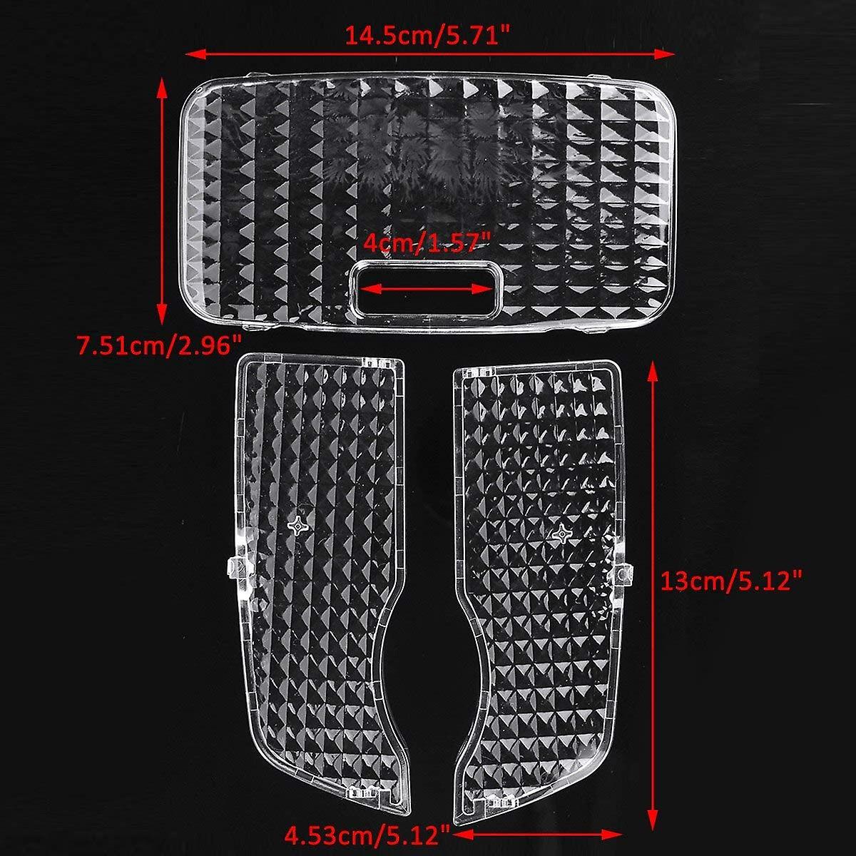 3Pcs Car Crystal Clear Interior Map Dome Light Reading Light Cover for ...