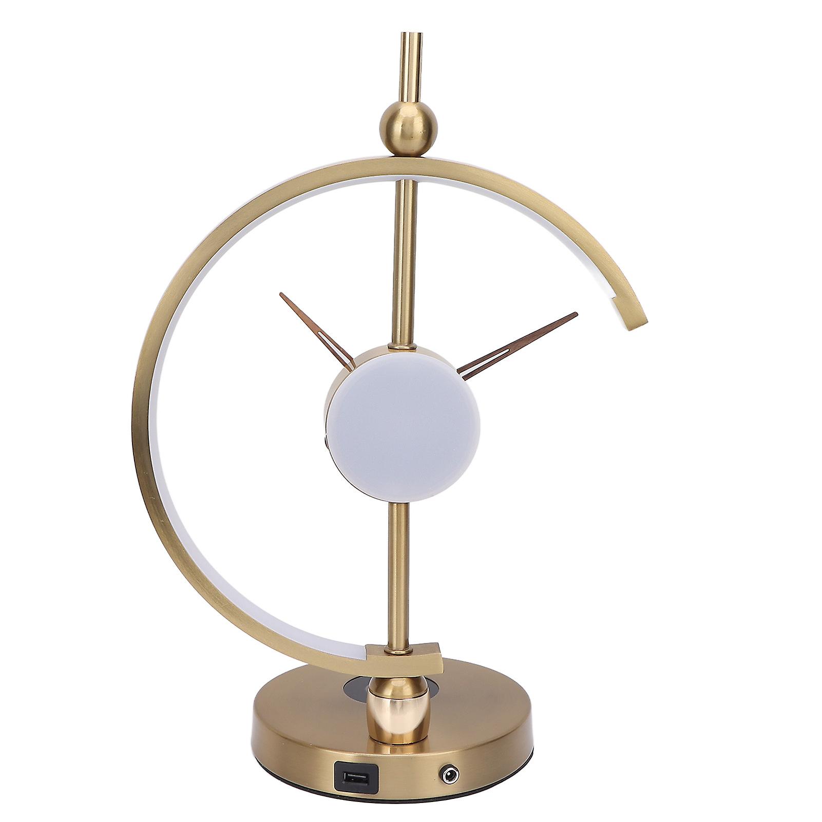 LED Clock Lamp Beautiful Stylish Silent Clock Table Lamp Ornament with ...