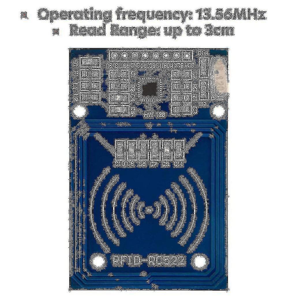 Rfid Kit Rc522 With Reader, Chip And Card 13.56 Mhz Spi Compatible With ...
