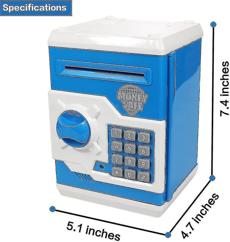One Piece Electronic Cash Box Mini Atm Cash Box With Password Children ...