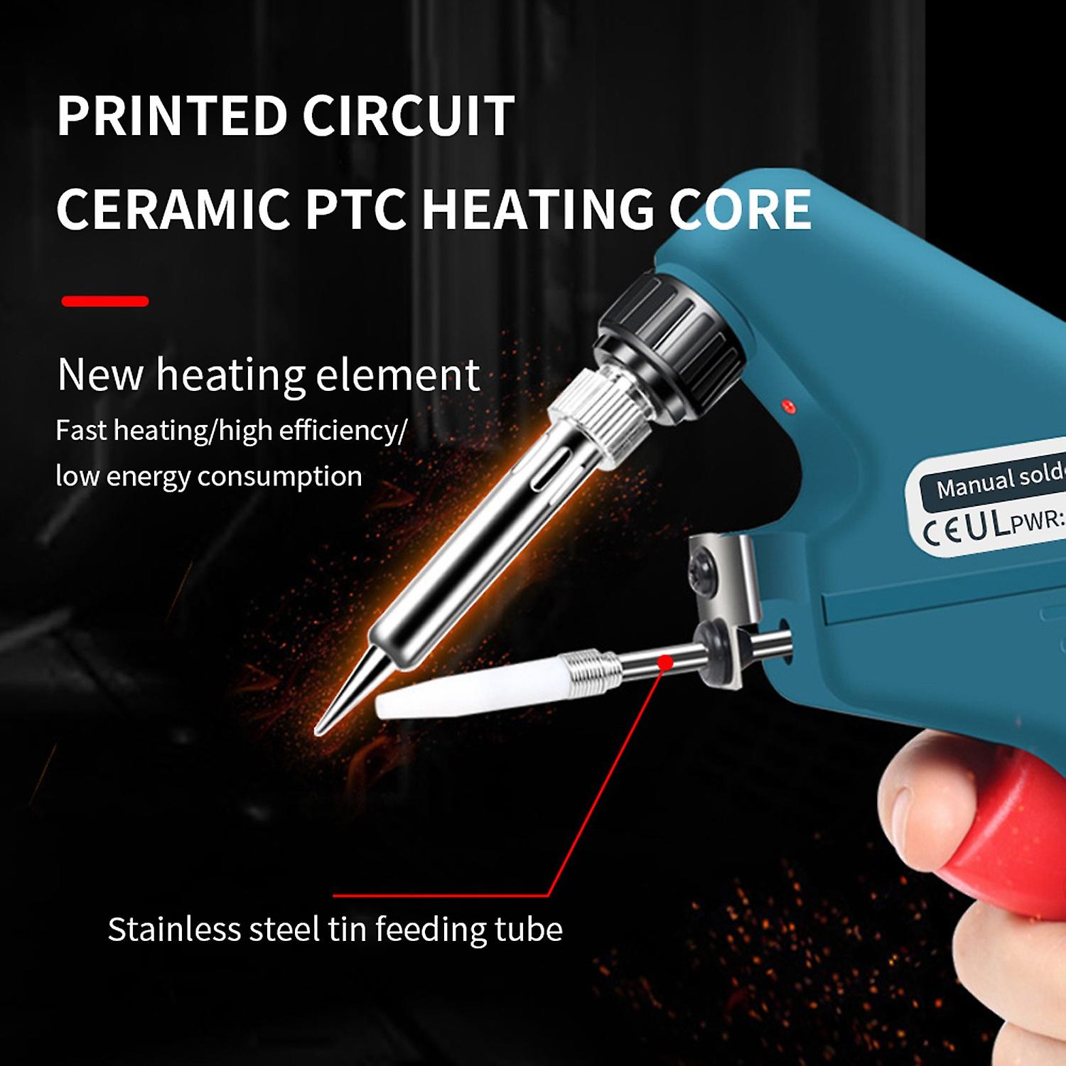 Efficient 60W Soldering Iron with Ceramic Heater Fast Heating US Plug ...