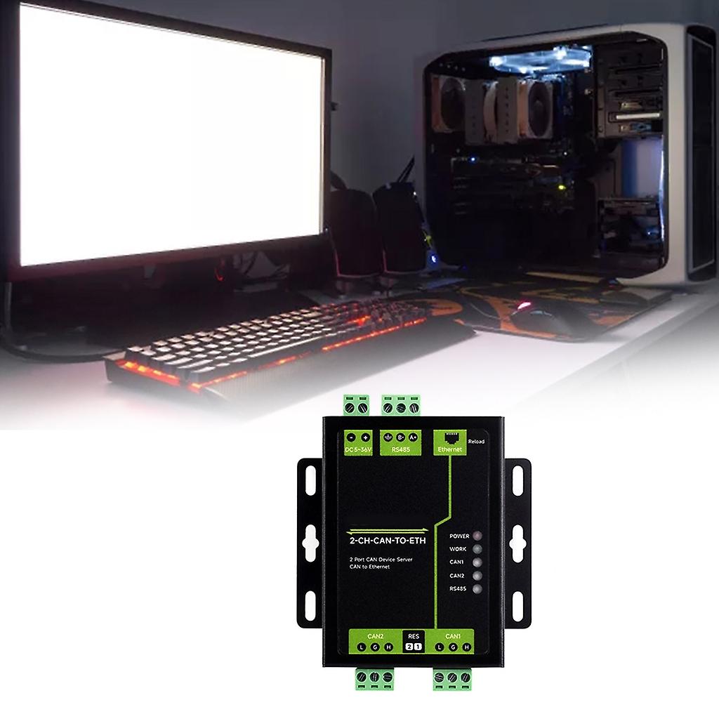 Industrial 2Ch CAN To Ethernet Adapter, 2Ch CAN + RS485 + Ethernet Port ...