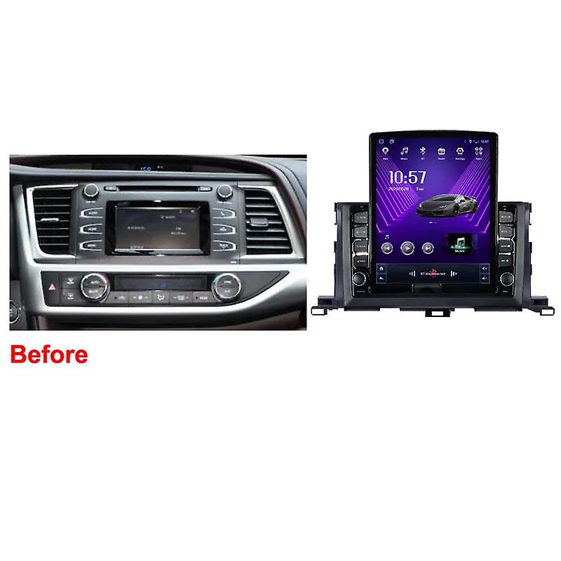 9.7" Android For TOYOTA Highlander 2015-2017 Tesla Type Car Radio ...