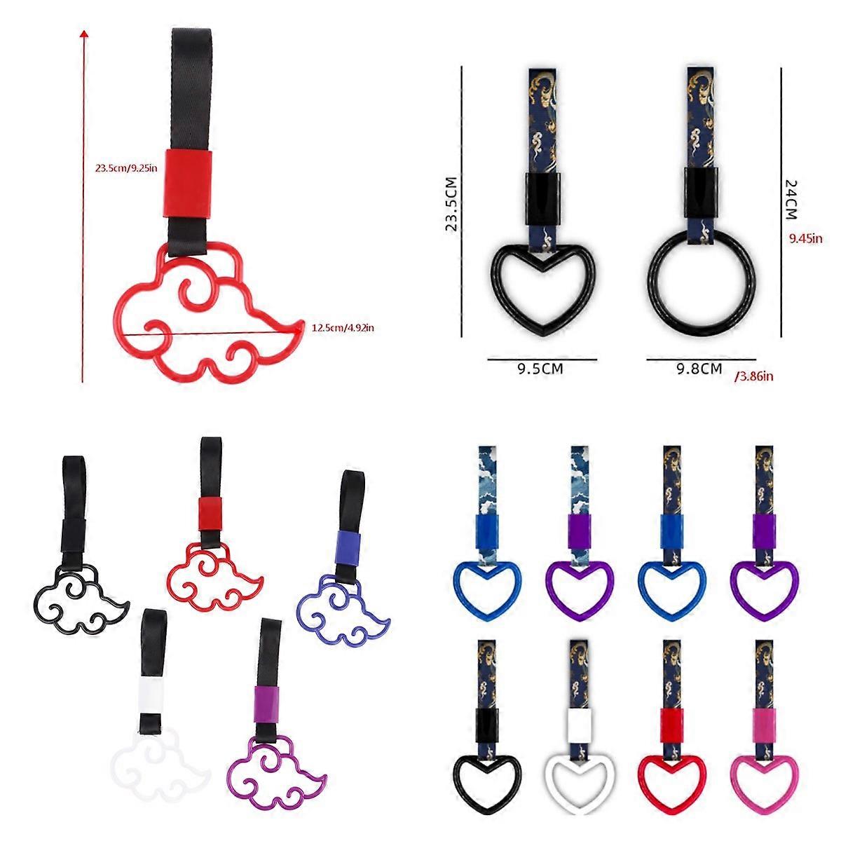 JDM Tsurikawa Cloud Shape Anime Handle Ring Plastic Subway Train Bus ...