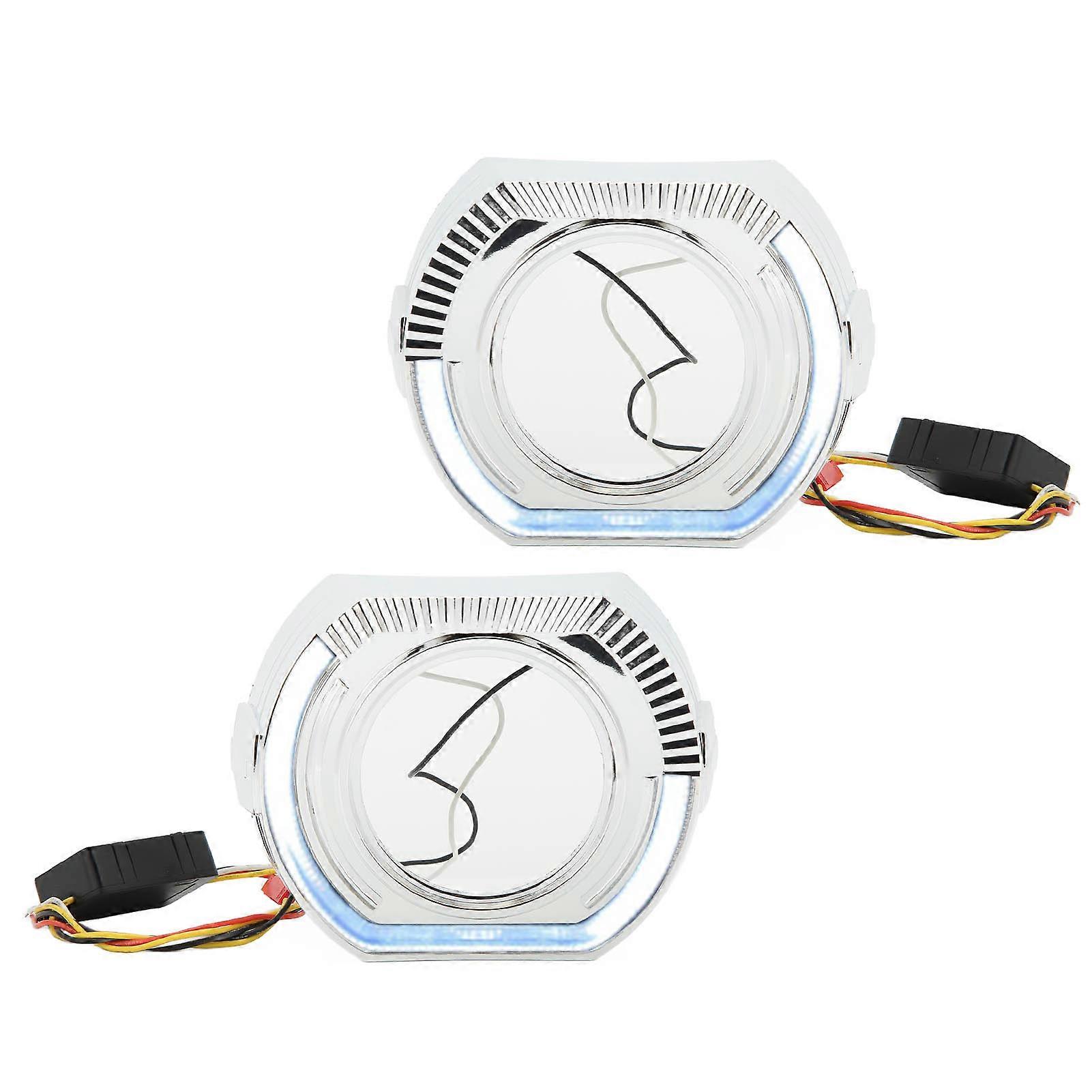 LED Angel Eyes Halo DRL Bezel Shrouds 12V 5W Left Right Ring Covers for ...
