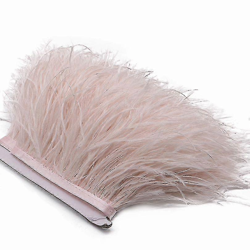 2 Meters Colorful Ostrich Feather Cloth With Feathers For Clothing ...