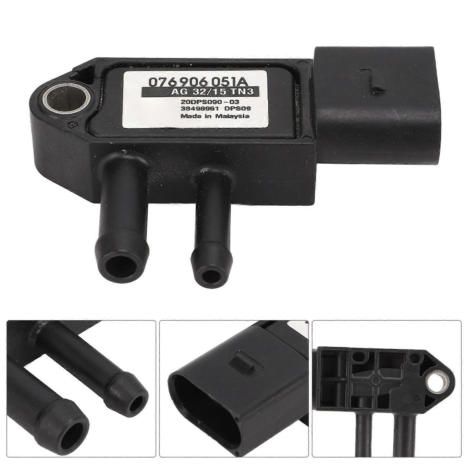 DPF Diesel Differential Pressure Sensor 3 Pin Connector 076906051A ...