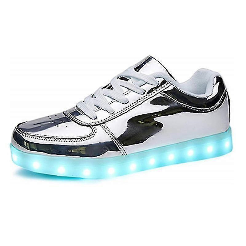 Men's Basketball Shoes Led Daily Walking Led Light Shoes Usb Charging ...