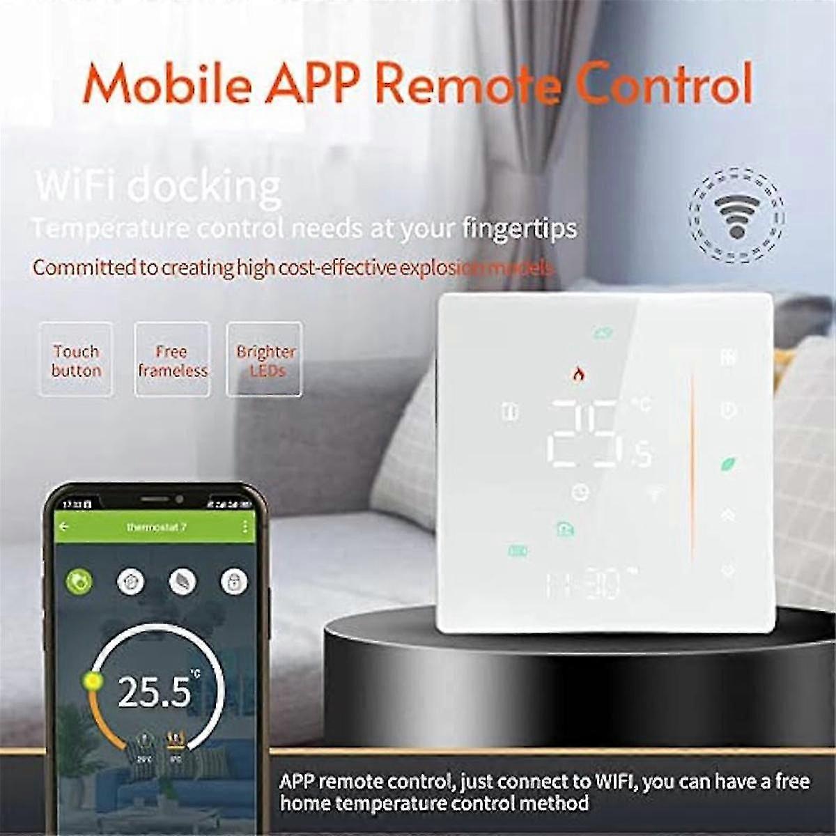 WiFi Smart Thermostat Temperature Controller Weekly Programmable ...
