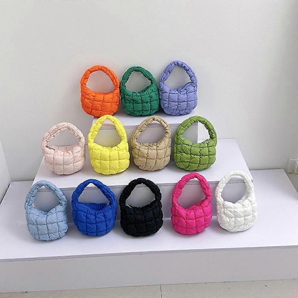 Mini Cloud Pleated Handbag Dumpling Bag Korean Quilted Shoulder Bags ...