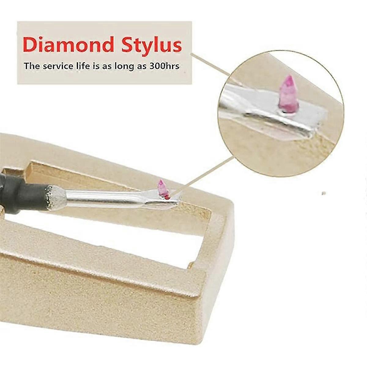 4pcs Record Player Needle, Upgraded Golden Record Needles Stylus ...