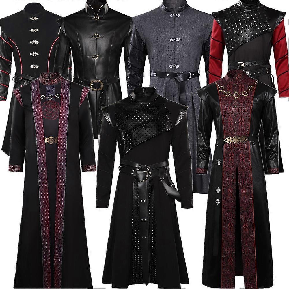 Men Aegon Crown Male Daemon Cosplay Viserys Costume Dragon Coat ...