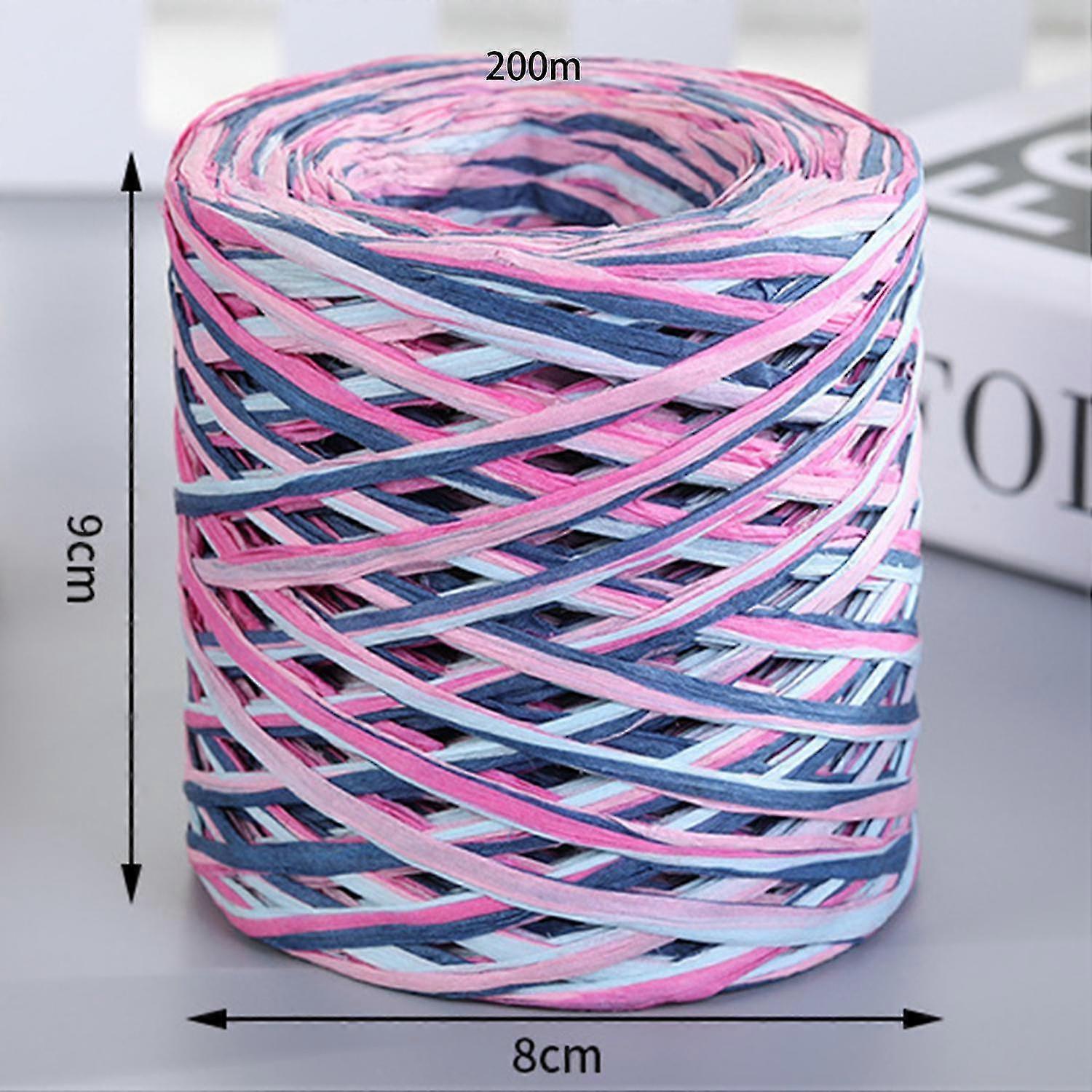 1 Roll Paper Cord Recyclable DIY Clear Texture Hand-knitted Wrapping ...