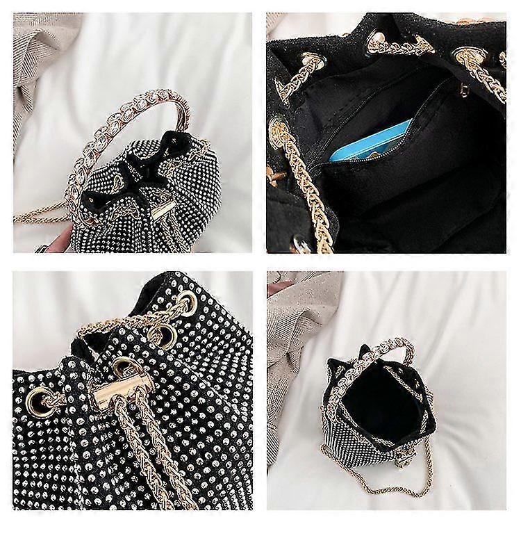 Women's Rhinestone Purse Luxury Diamond Shining Clutch Chain Crossbody ...