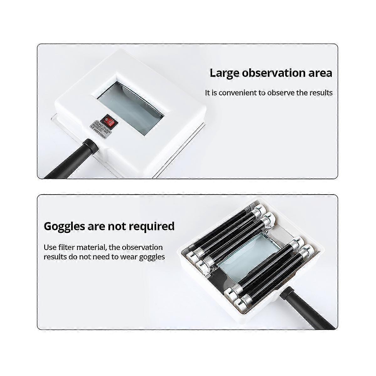 Skin UV Analyzer Wood Lamp Facial Skin Testing Examination Magnifying ...