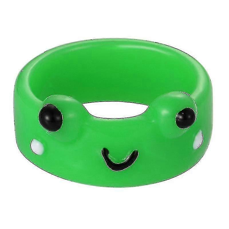 New Cartoon Frog Rings For Men Fashion Cute Frog Resin Women's Ring ...