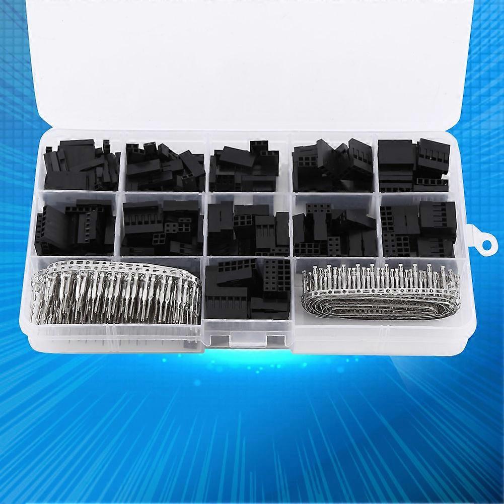 620pcs Jumper Wire Cable Pin Header Connector Housing Kit Male/Female ...