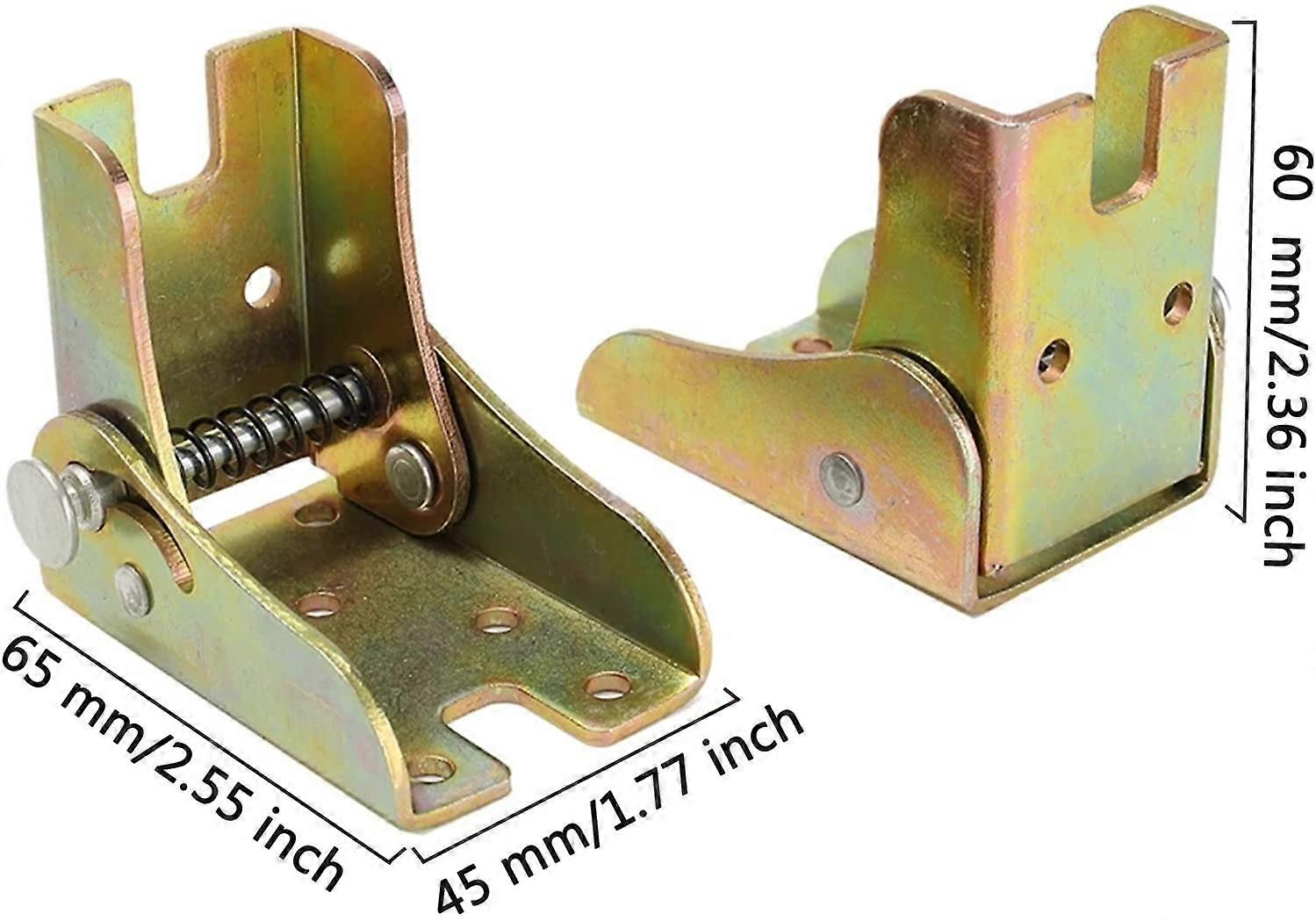 2 Pieces 90 Degree Folding Hinge Hidden Support Hinges Table Hinge ...