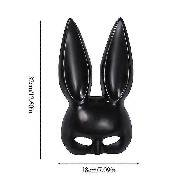 Rabbit Mask Men Women Easter Bunny Ear Mask Halloween Carnival Party ...