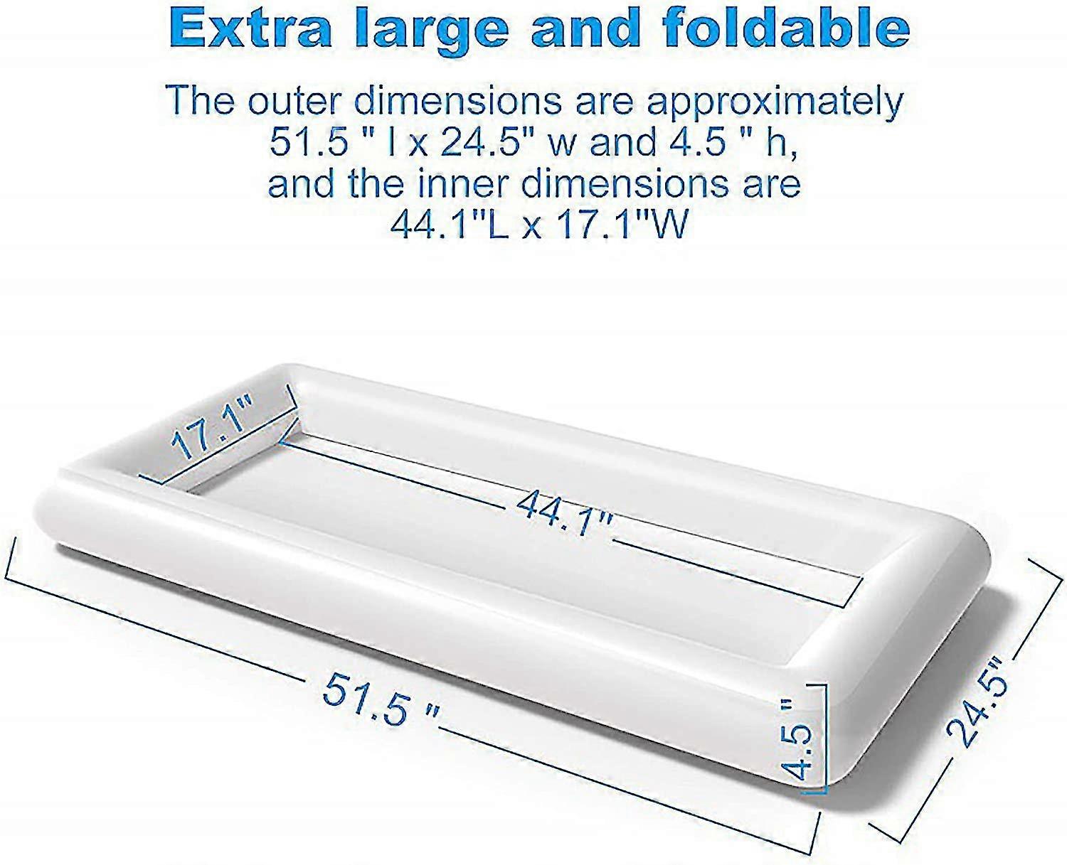 Inflatable Ice Serving Bar Pool Party Buffet Drink Cooler Floating Ice ...