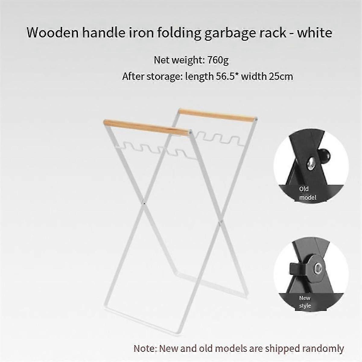 Foldable Plastic Garbage Bag Rack Outdoor Camping Garbage Metal Rack ...
