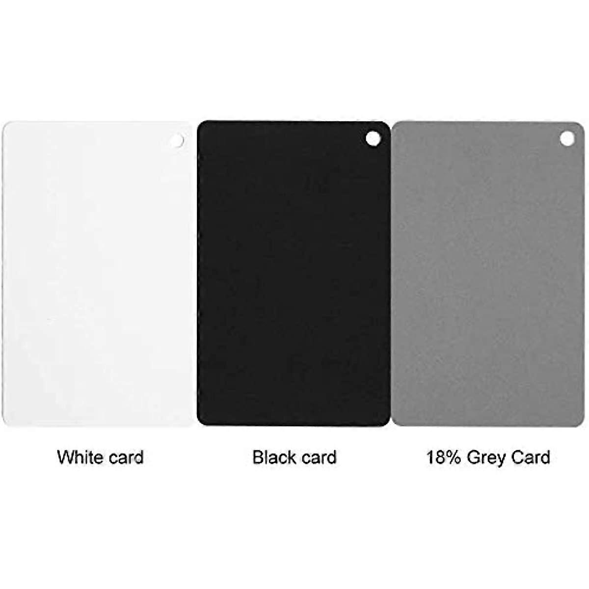 Lelesta Grey Card White Balance Card 3 in 1 Digital Color Correction ...