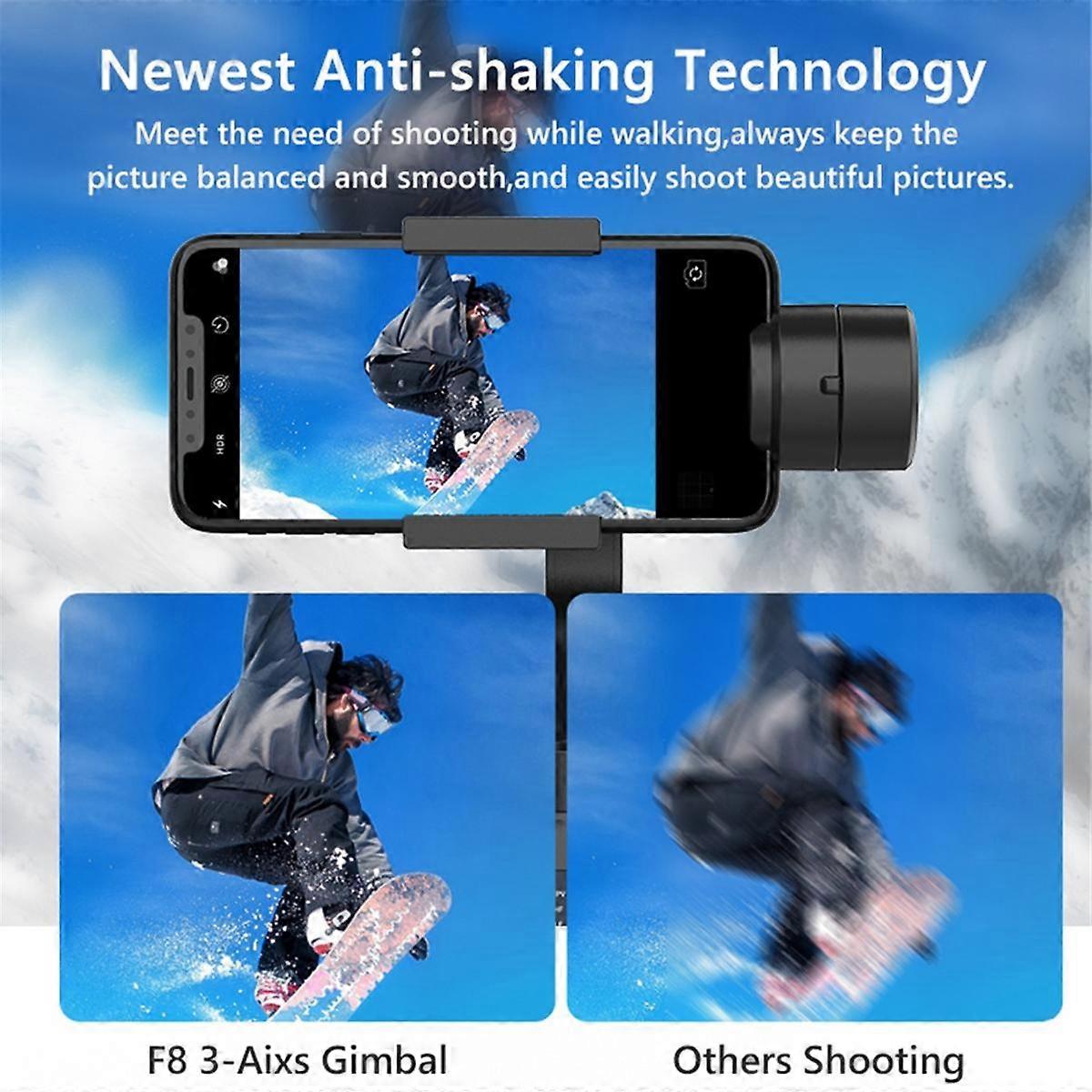 F8 Handheld 3-Axis Gimbal Stabilizer Phone Holder Anti Shake Video ...
