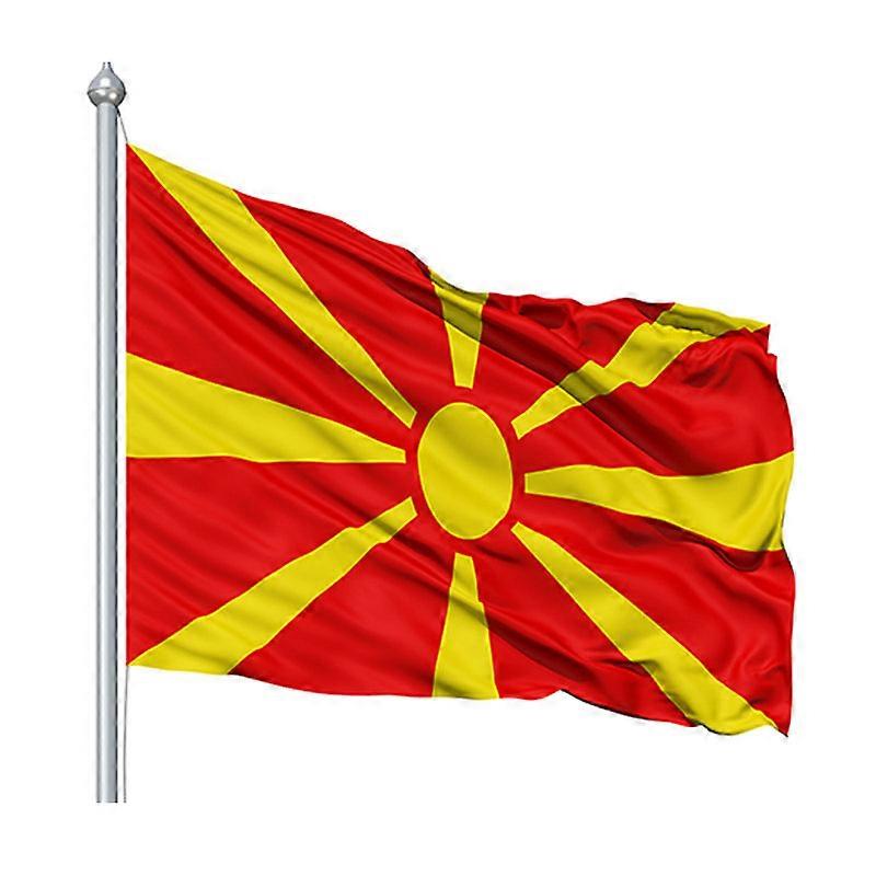 Macedonia flag 90*150cm Hanging Macedonia Macedonian National flag ...