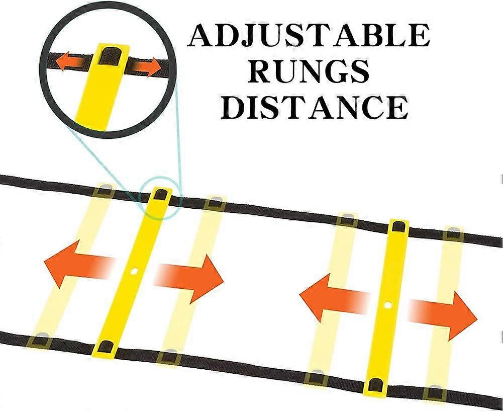 Agility Ladder Adjustable Agility Ladder Speed Training Equipment 10 ...