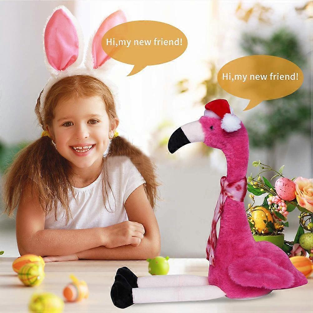 Flamingo Plush Toy that Dances and Talks - Stuffed Animal Gift for Kids ...