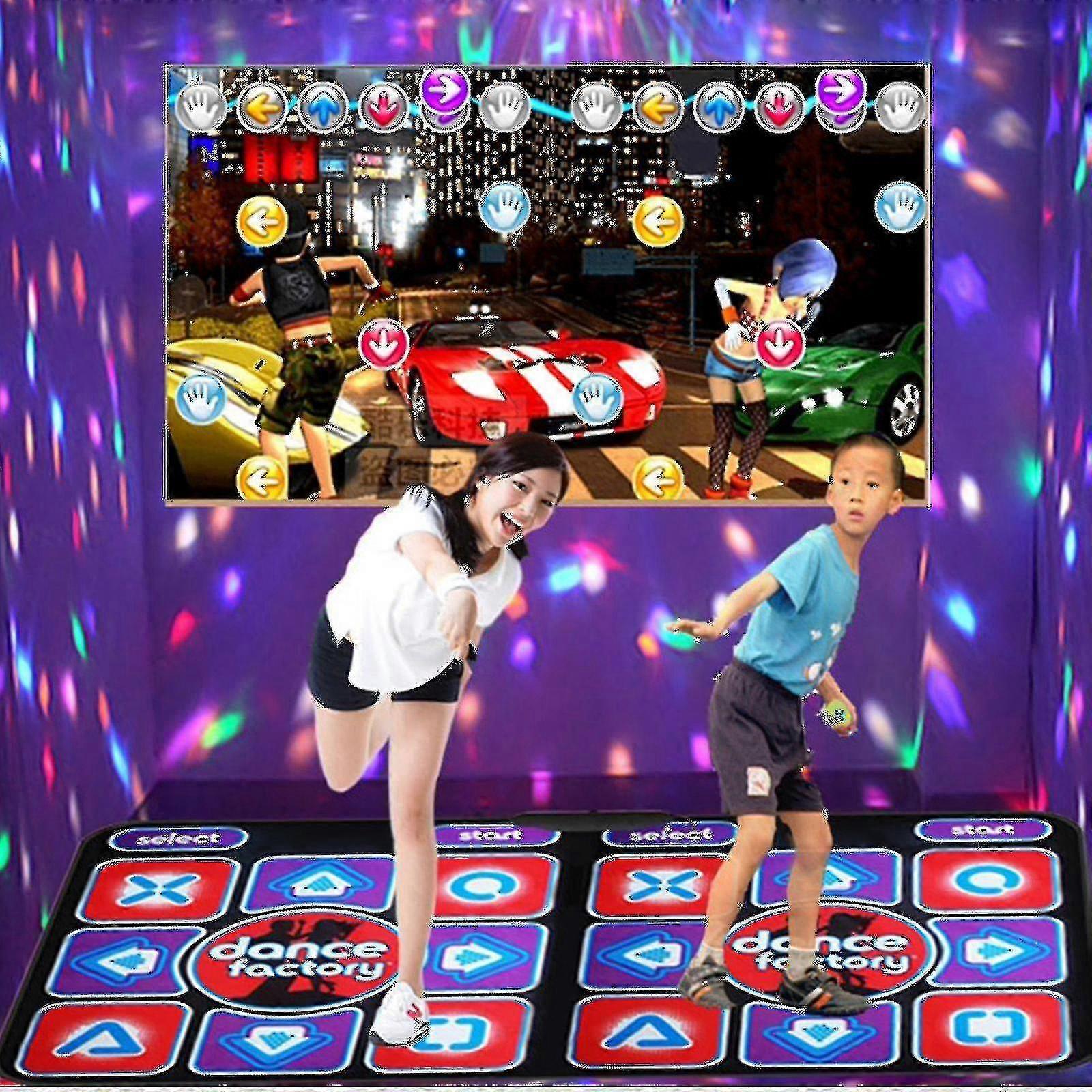Double Dancing Mat Double User Wired Dance Mat Game Non-slip With 2 ...