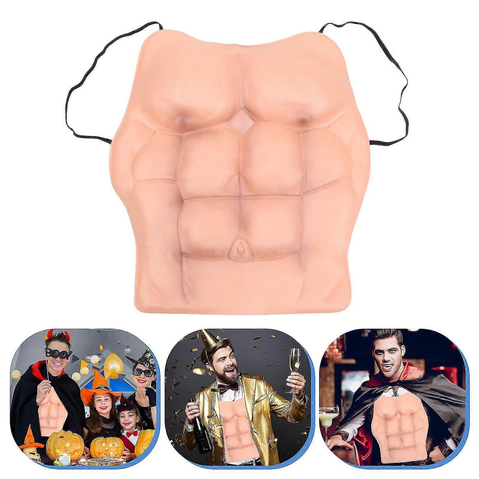 Muscle Silicone Fake Muscles Props Man Party Simulation Garment ...