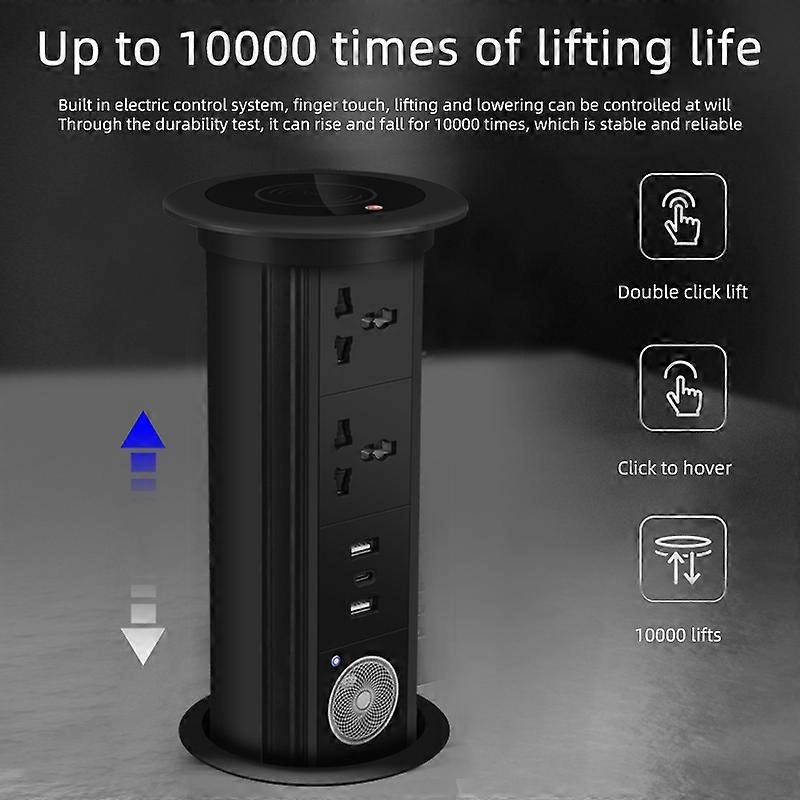 Automatic Pop Up Socket EU FR UK US Universal Standard Plug Adapter ...