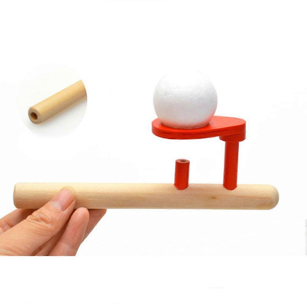 1pc Classic Wooden Games Floating Blow Pipe and Balls Balance Blowing ...