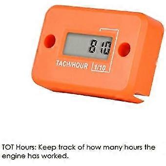 Tach Hour Meter Powerful Digital LCD Inductive Tachometer Timing RPM ...