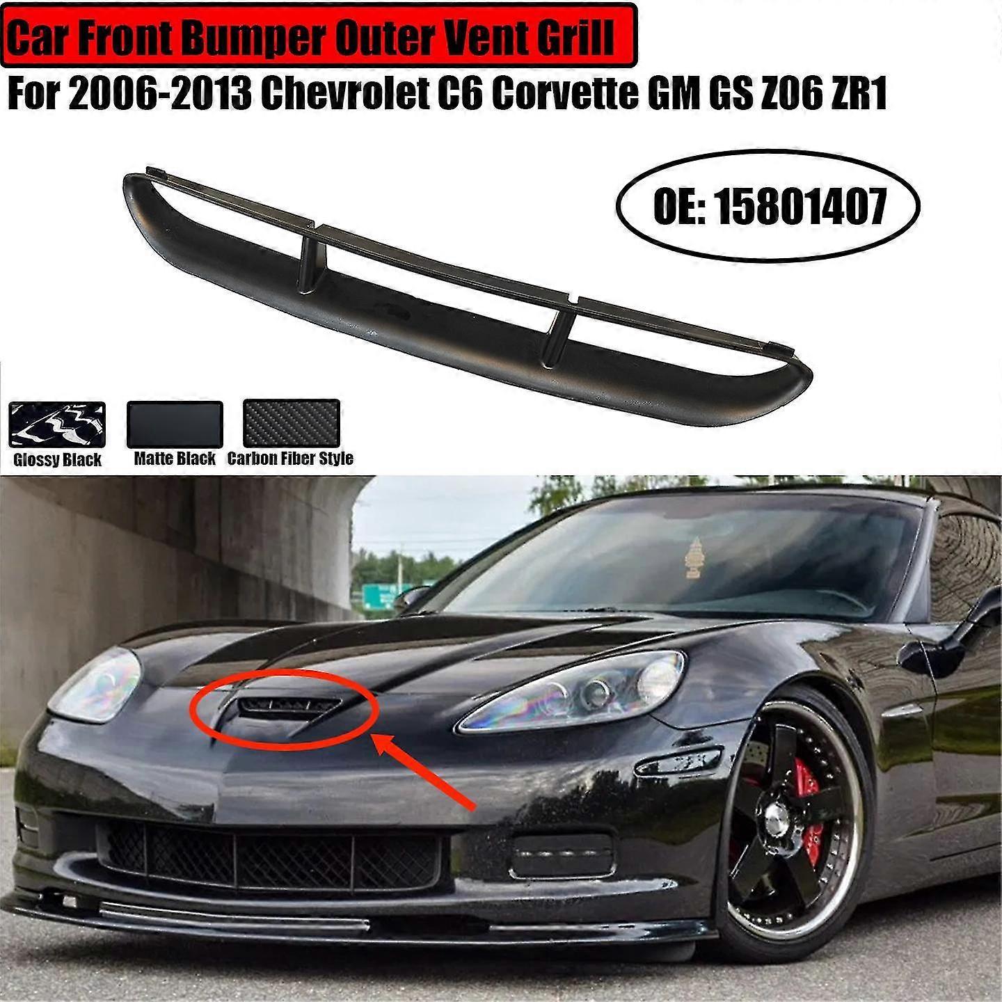 Car Front Bumper Outer Vent Grill For 2006-2013 Chevrolet C6 Corvette ...