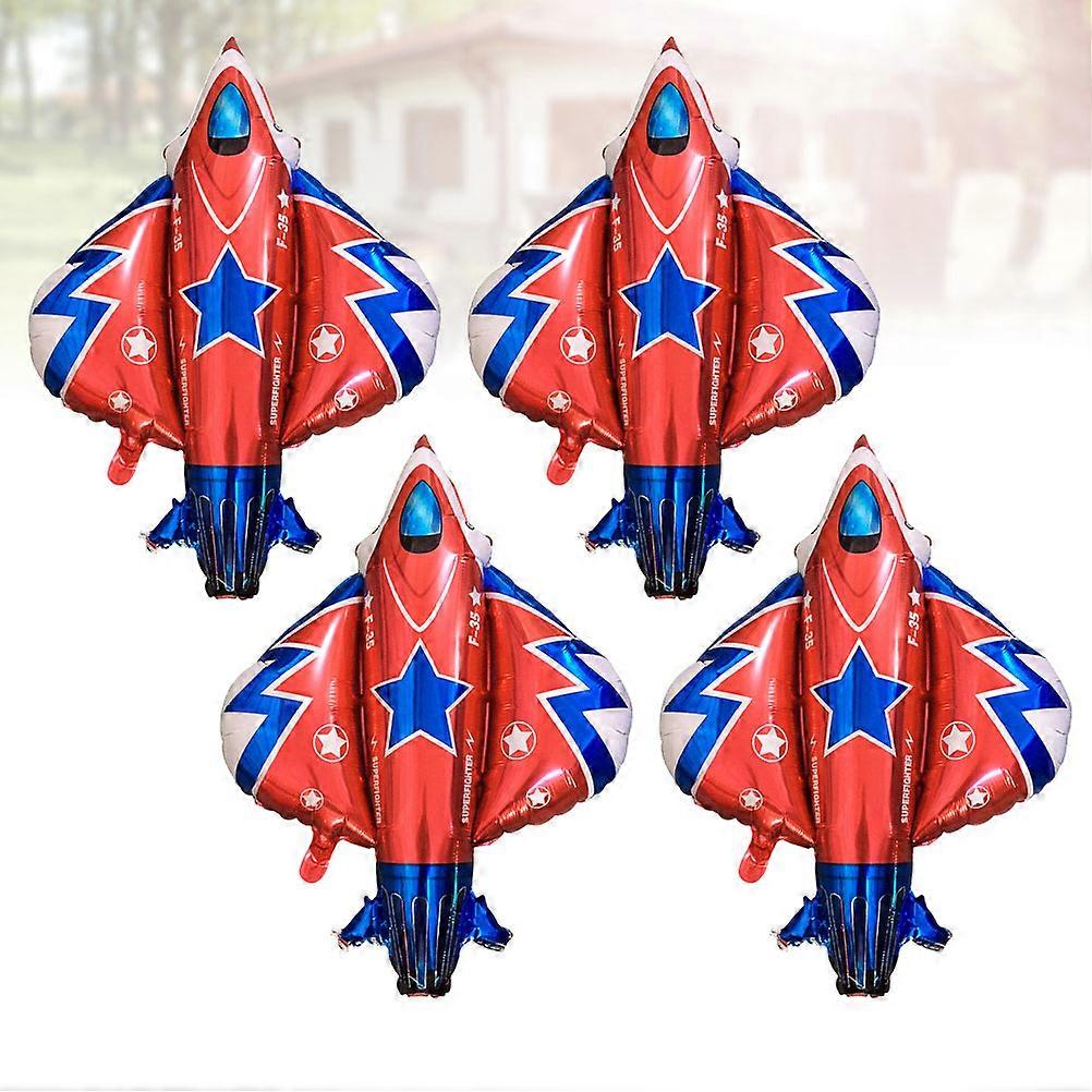 4 Pcs Balloons Kids Anniversary Balloon Flying Plane Shape Balloon ...