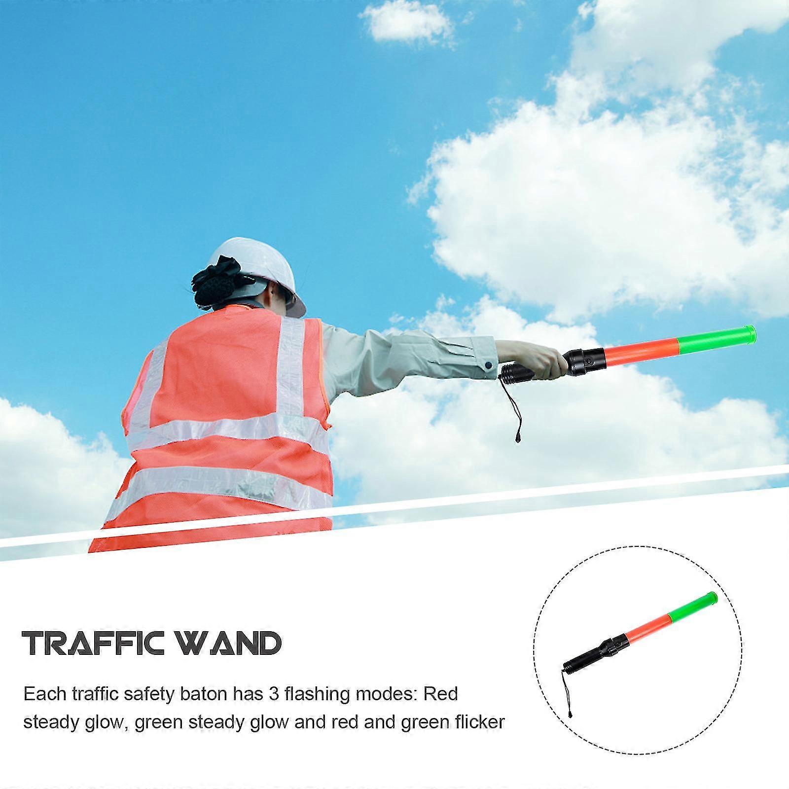 Rechargeable Led Flashlight Led Parking Wand Traffic Control Wand ...