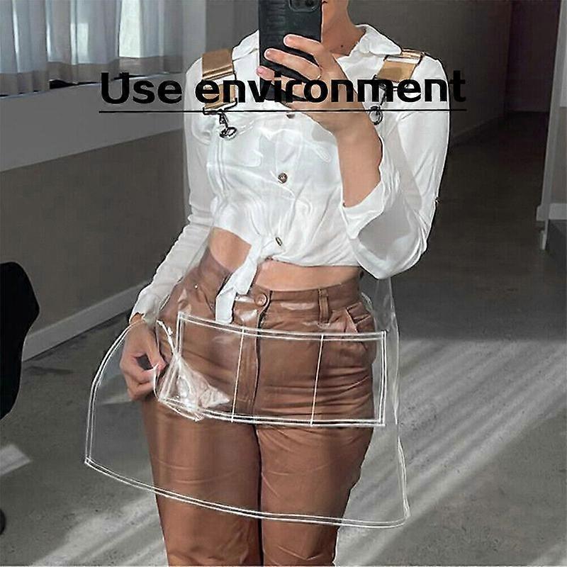 Transparent Apron for Hair Stylist Barber Chef Waterproof Oil Resistant ...