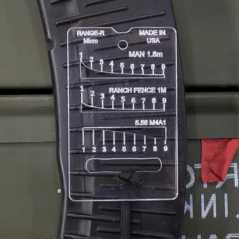 Hunting Range Finder Card, Measuring Template Ruler for Outdoor ...