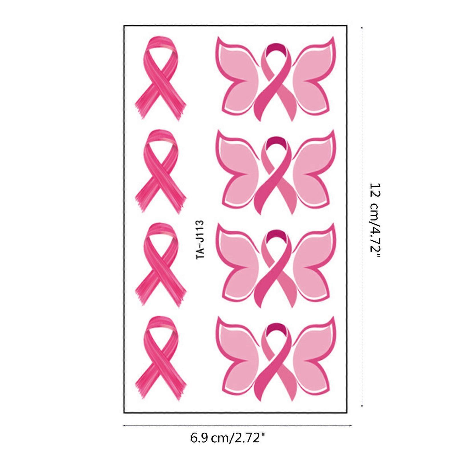 Pink Ribbon Stickers Breast Cancers Awareness Stickers,Official Breast ...
