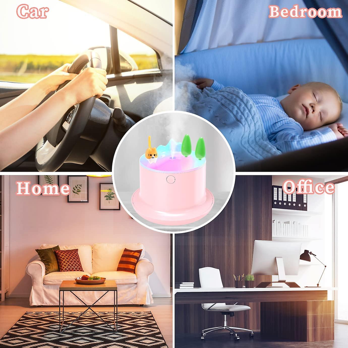 Small Humidifier, Cute Humidifier, Baby Humidifier With Colorful Lights ...