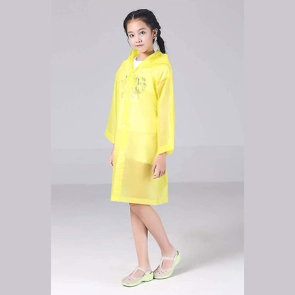 Barn Rain Ponchos, vattentät Rain Poncho För barn, bärbar återanvändbar ...