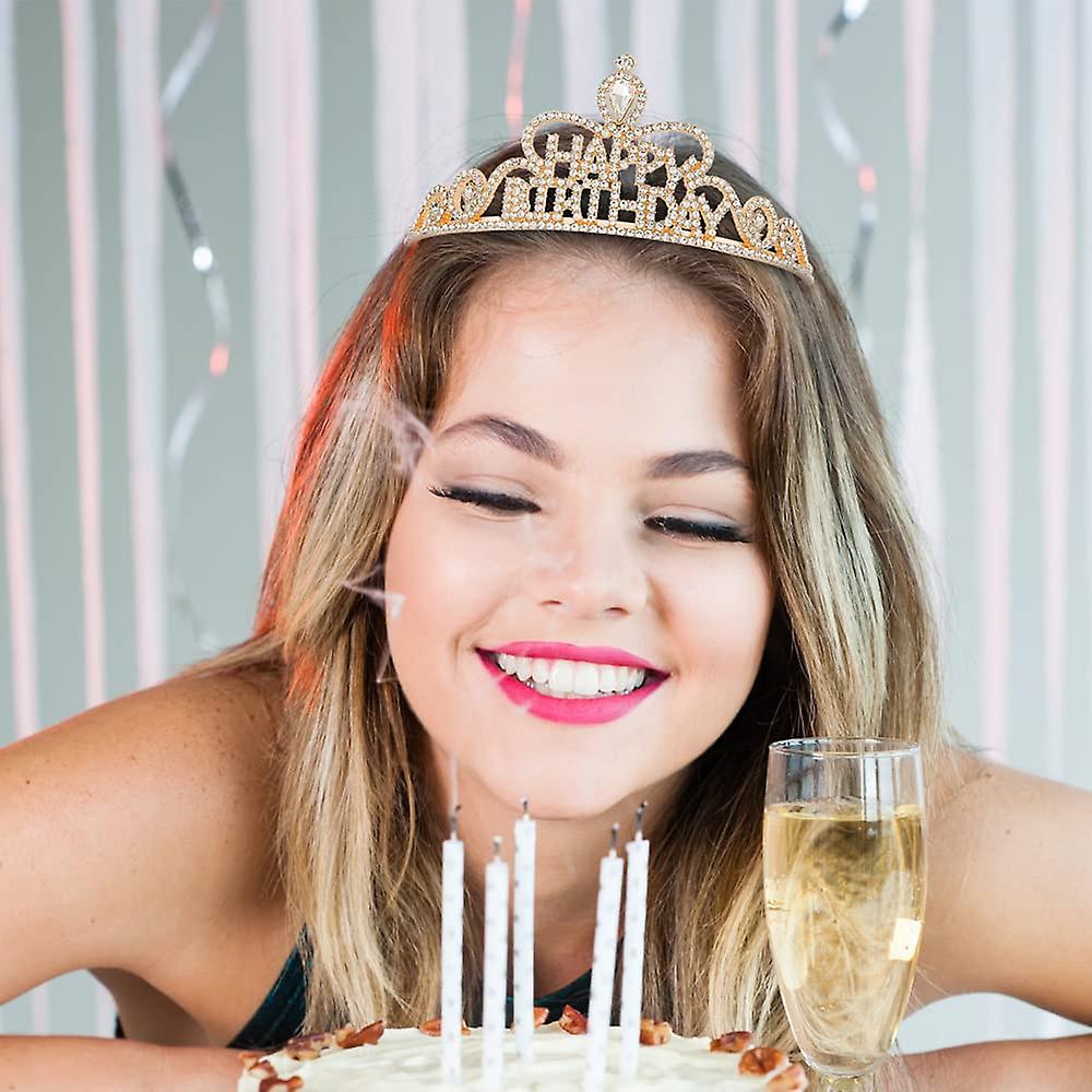 Heytea Tiara Crowns for Women Girls Happy Birthday Crown Queen Tiara ...