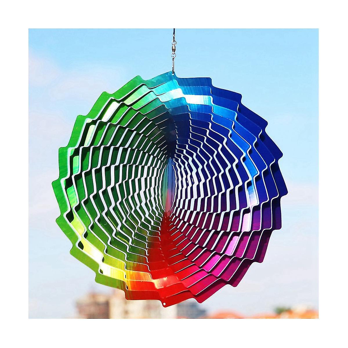 3d Wind Spinners-11.8in Swivel Hanging Wind Catcher In Outdoor Garden ...