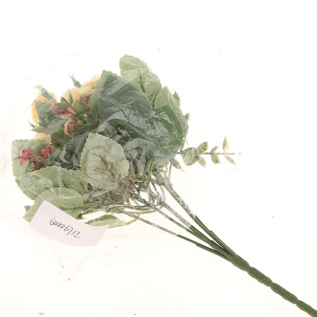 Artificial Flowers Cloth Rosa Multiflora Home Wedding Floral Decor ...