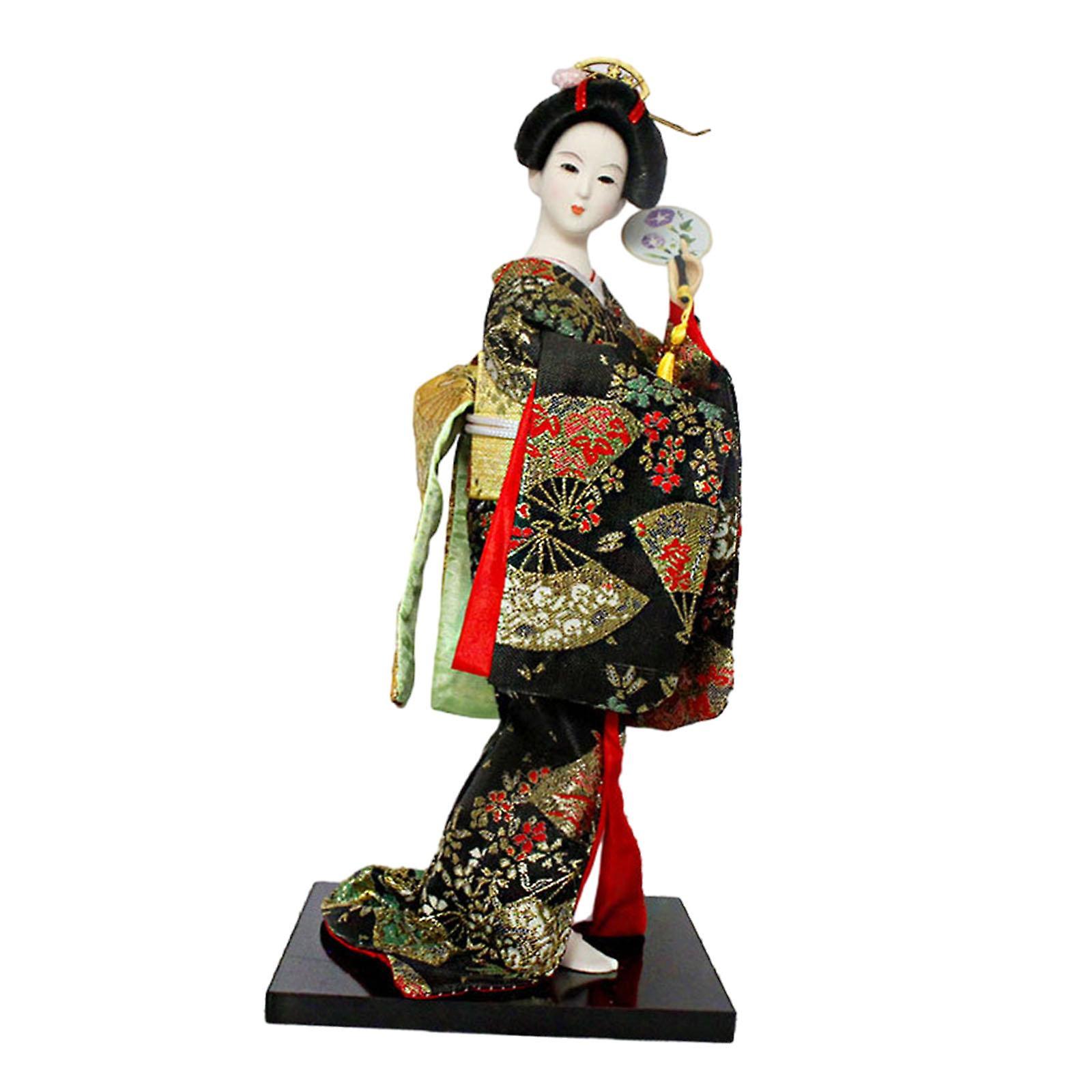 12inch Japanese Geisha Figurine Doll Asian Kabuki Figure Collectible ...